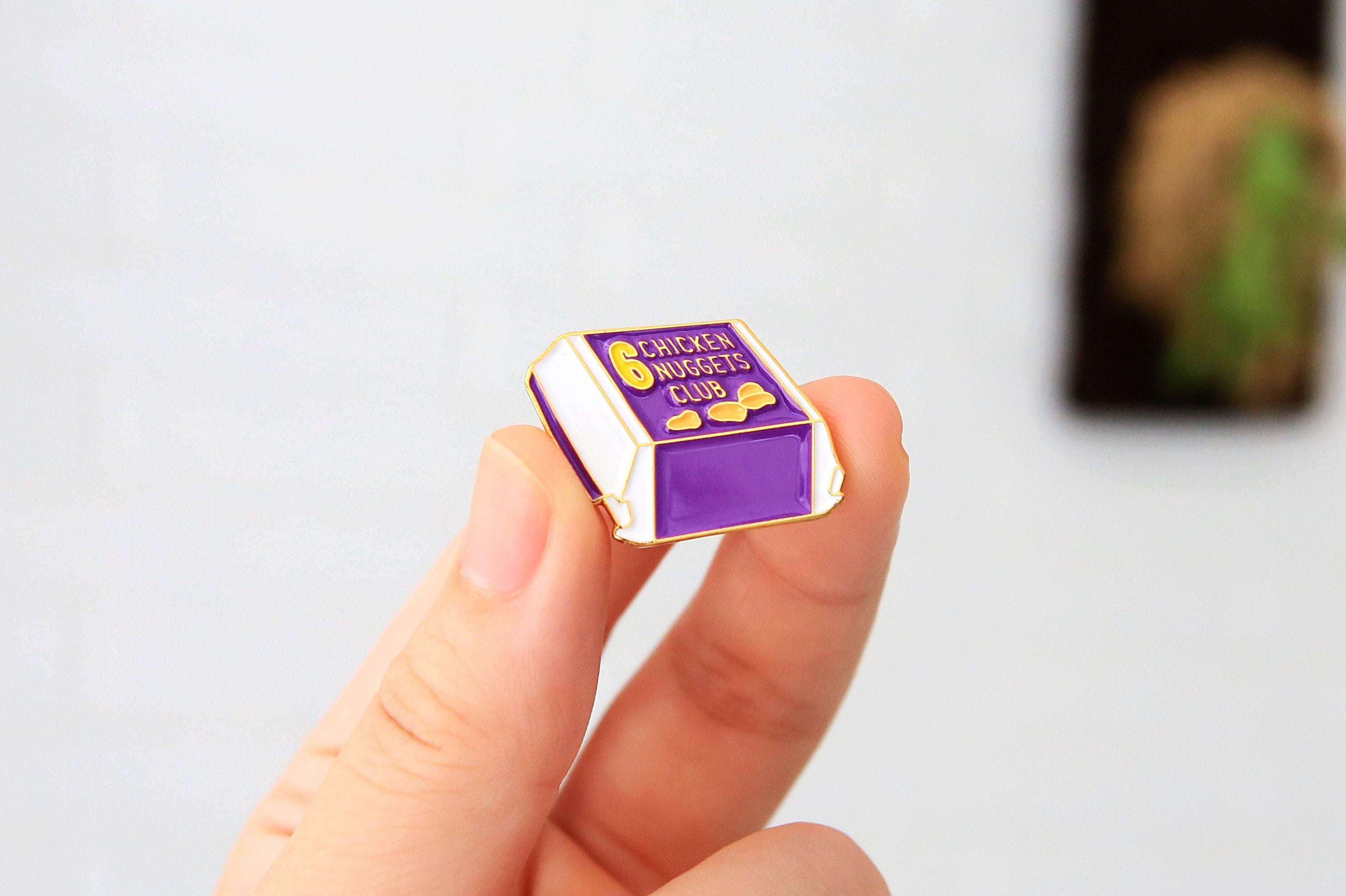 Chicken Nugget Club Enamel Pin - Etsy