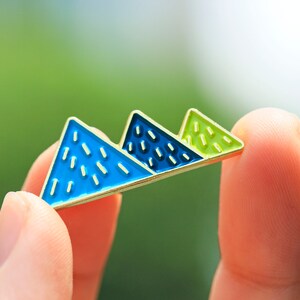 Mountain Enamel Pin - Etsy