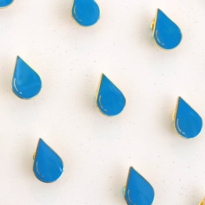 Water Drop Enamel Pin - Etsy