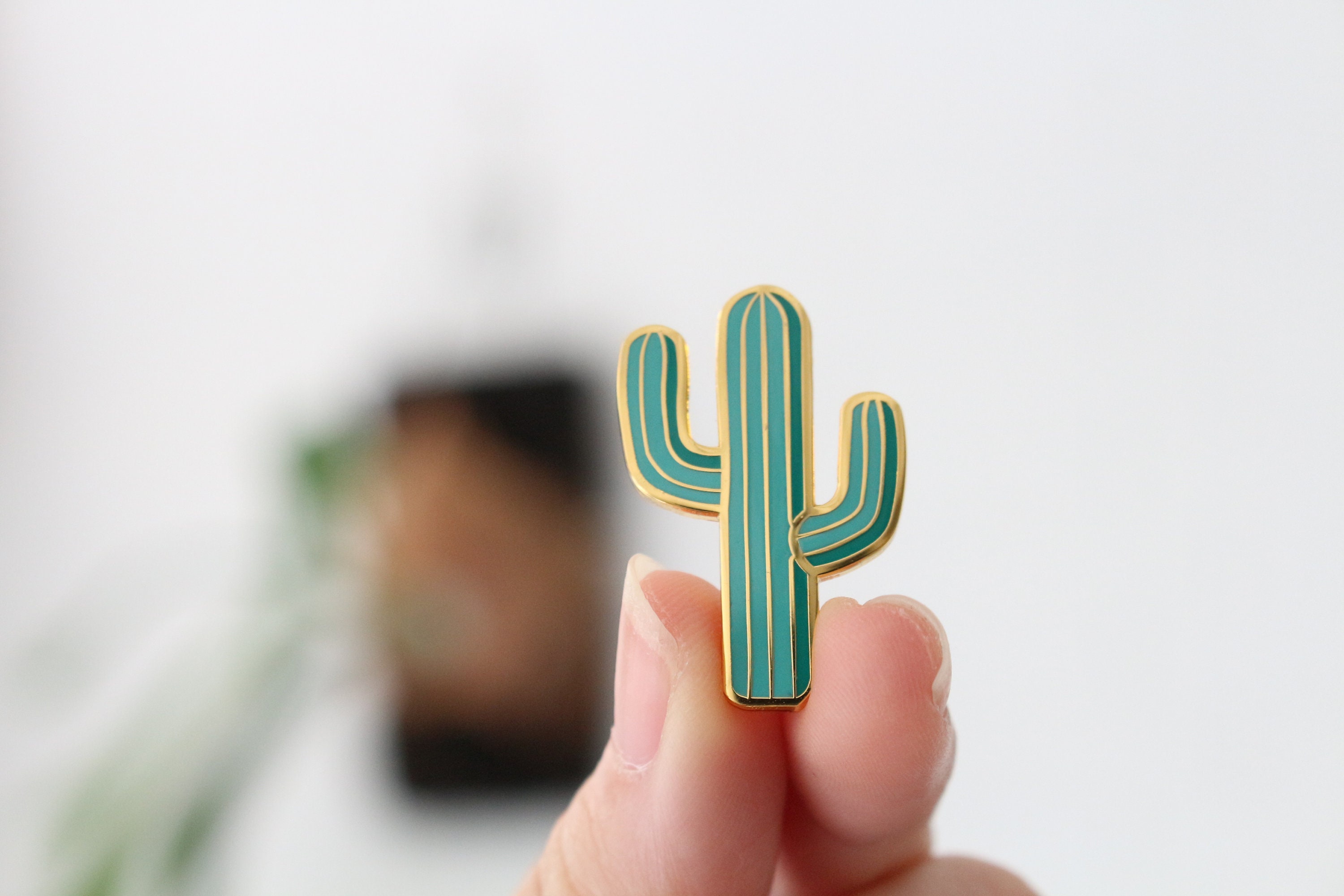 Cactus Enamel Pin | Etsy