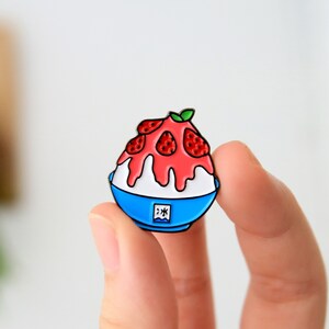 Strawberry Ice Enamel Pin - Etsy