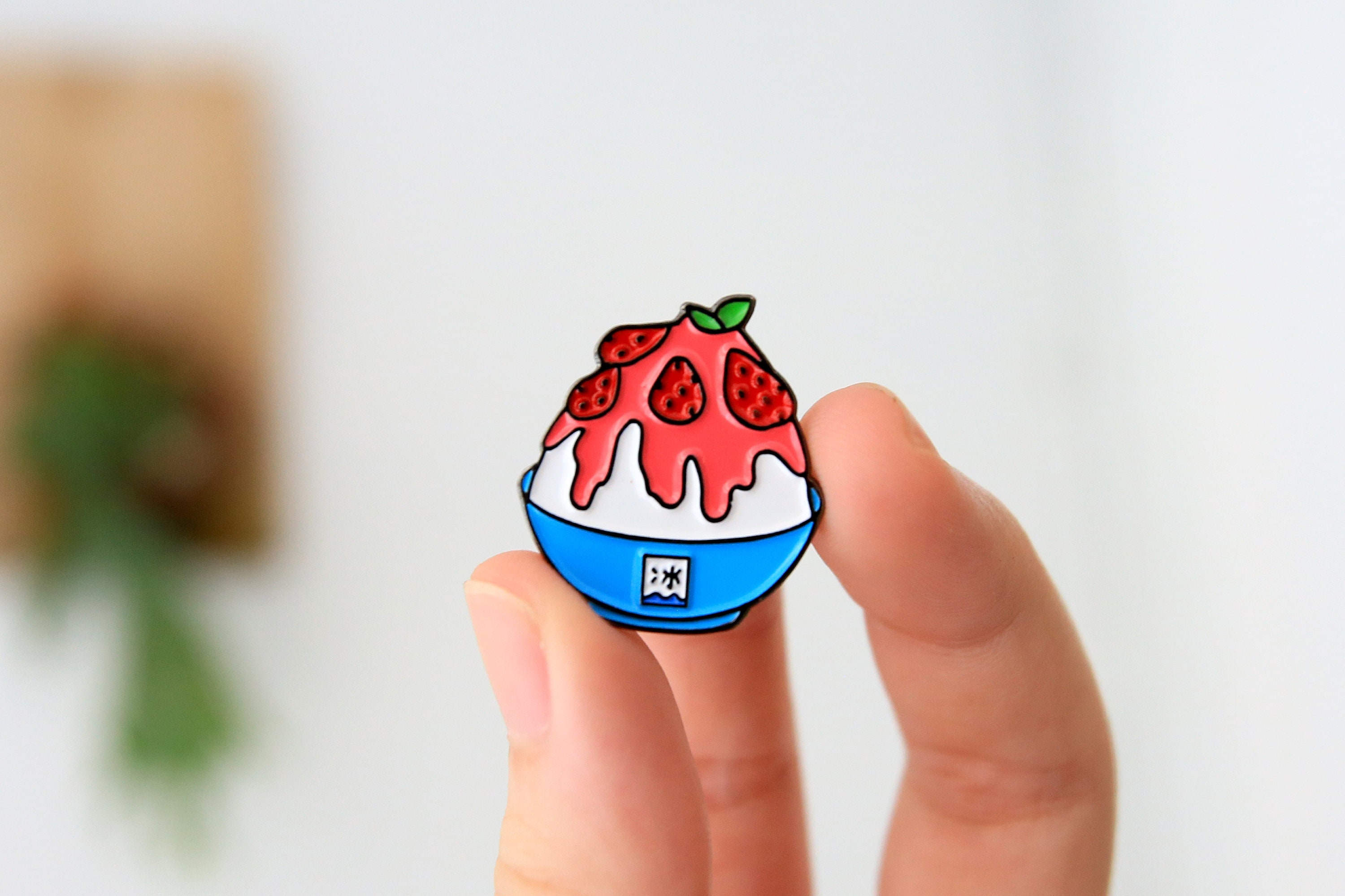 Strawberry Ice Enamel Pin - Etsy