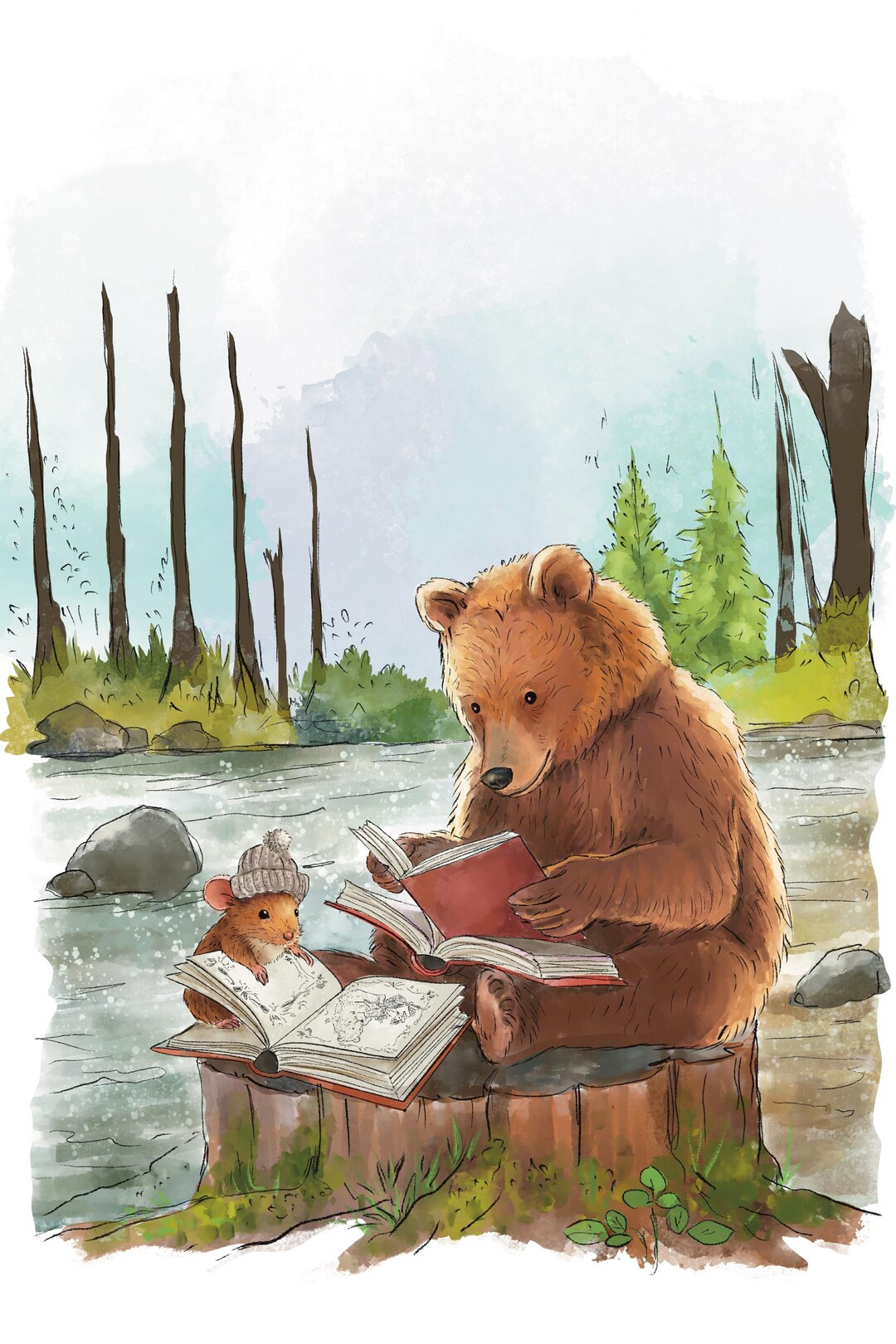Custom Children's Book Illustration: Watercolor Style (digital File) - Etsy