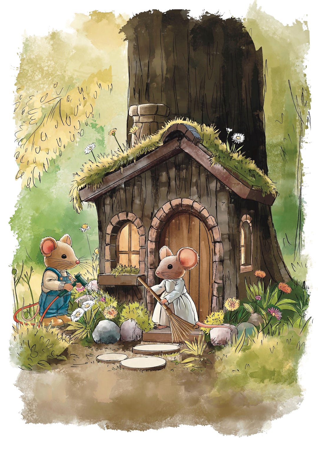 Custom Children's Book Illustration: Watercolor Style (digital File) - Etsy