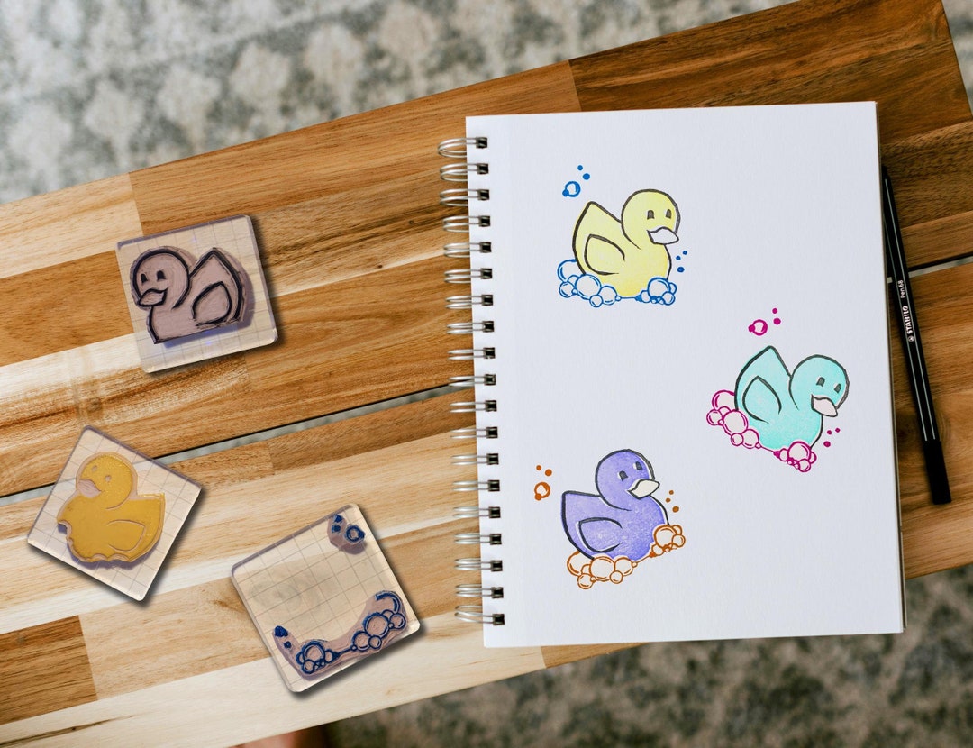 Rubber Layering Stamps for Multi-colored Prints - Etsy
