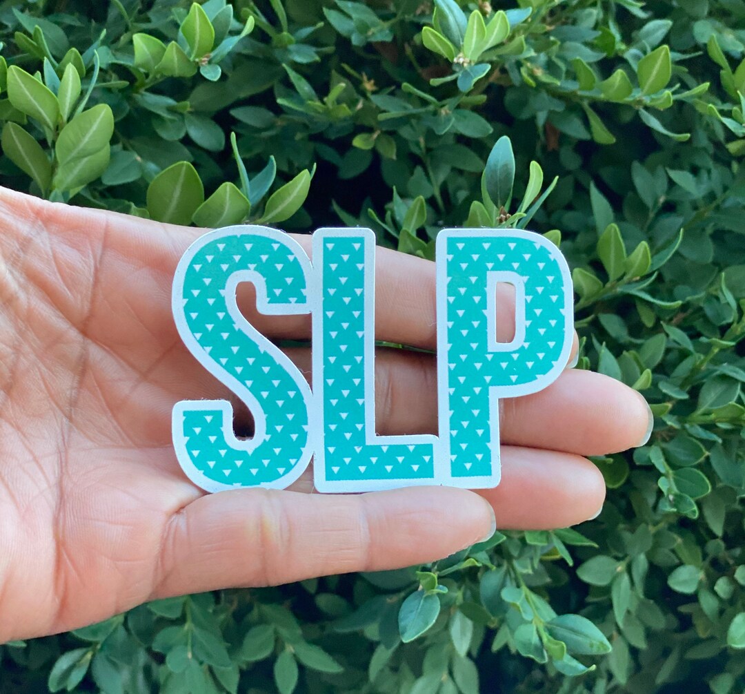 SLP Sticker: Blue Triangle Speech Therapy Gift - Etsy