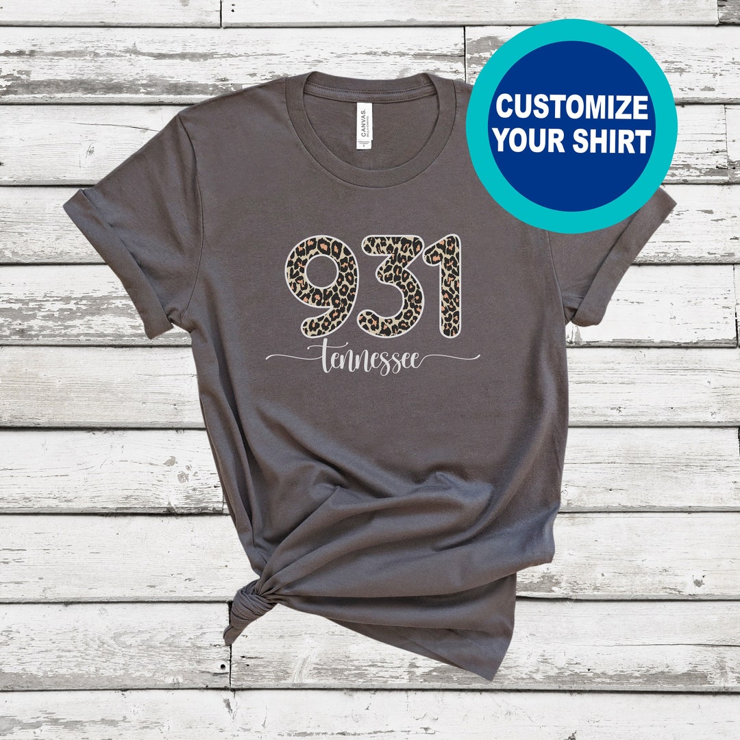 Customized Area Code Shirt, Leopard Print Gift, Add Your City or State ...