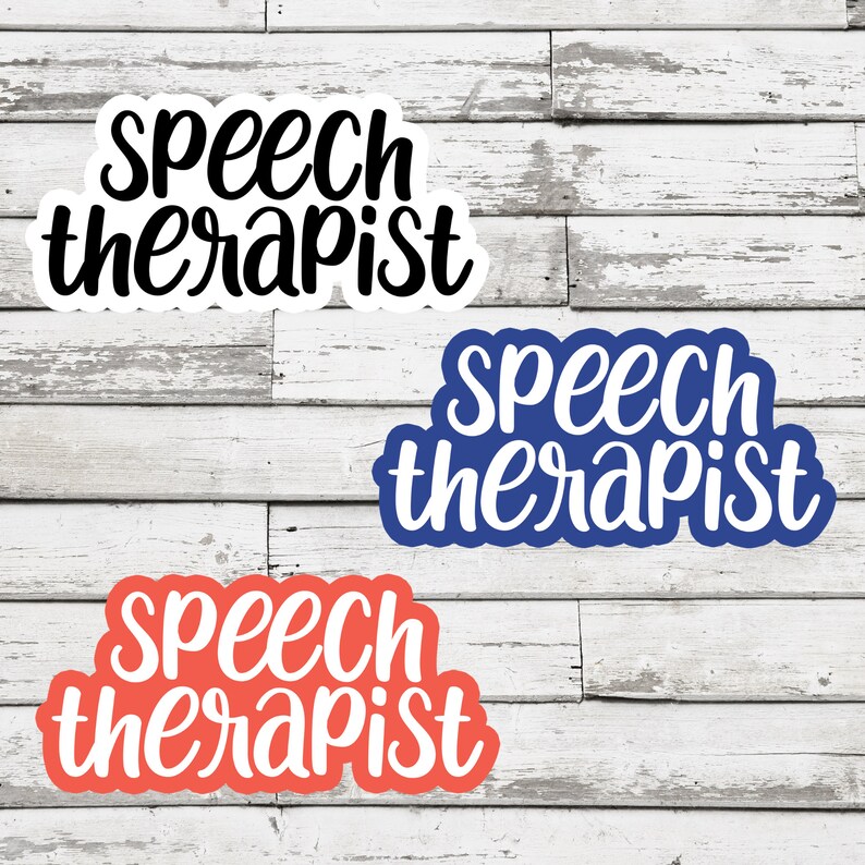 Speech Therapy Sticker for SLPA SLP Speech Language - Etsy