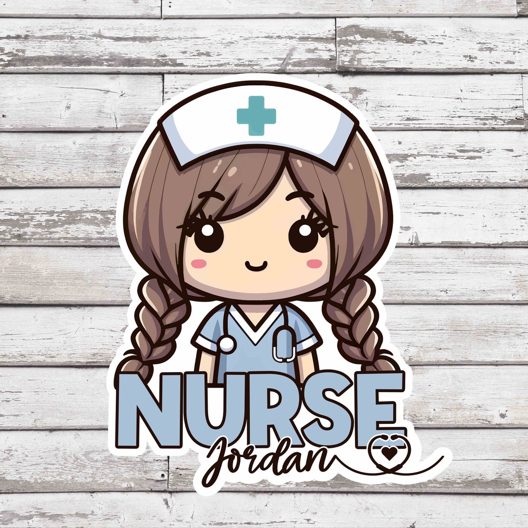 Custom Nurse Stickers, Personalized Gift for Nursing School Graduation ...