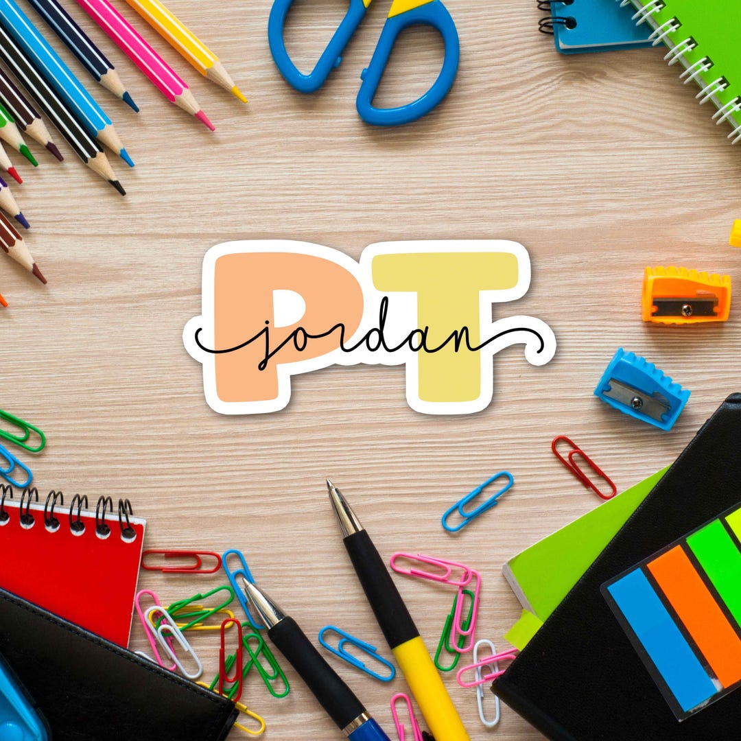 Personalized PT Sticker, DPT Sticker, Custom Physical Therapist Laptop ...