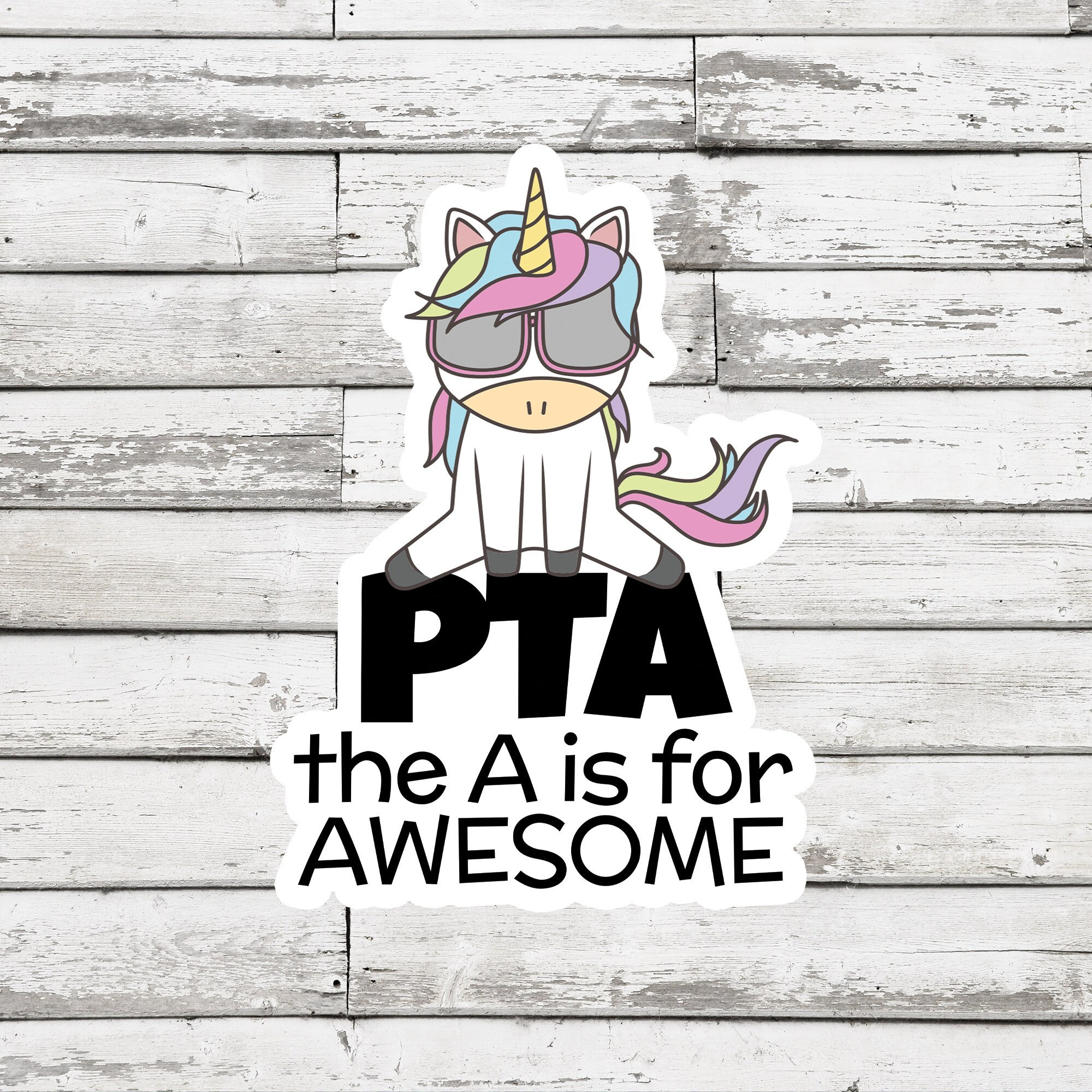 PT Sticker PTA Unicorn Sticker for Physical Therapy | Etsy