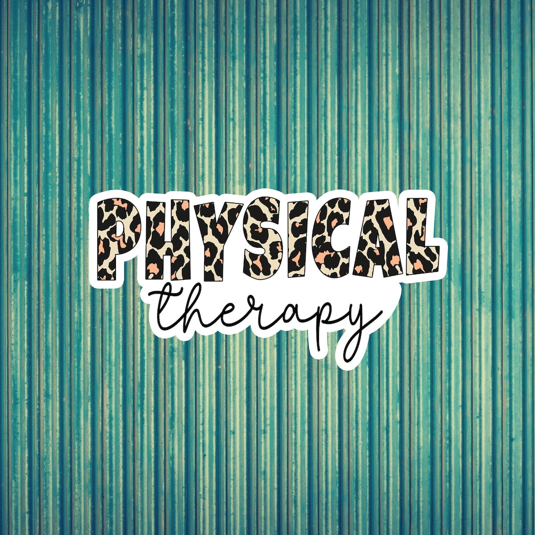 Physical Therapy Laptop Sticker Leopard Print PT Sticker PTA Physical ...