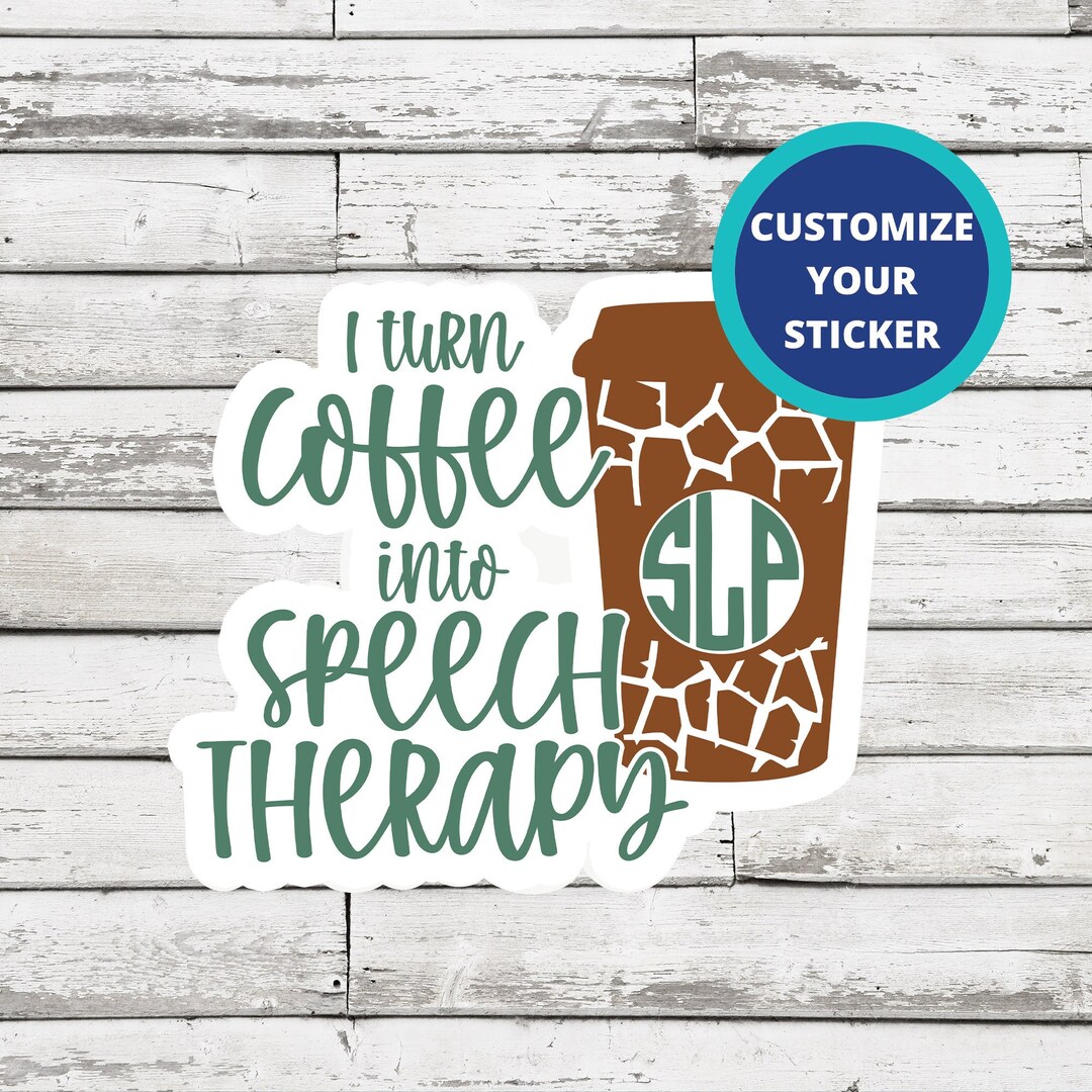 Speech Therapy Sticker for SLP, Speech Language Pathologist Sticker ...