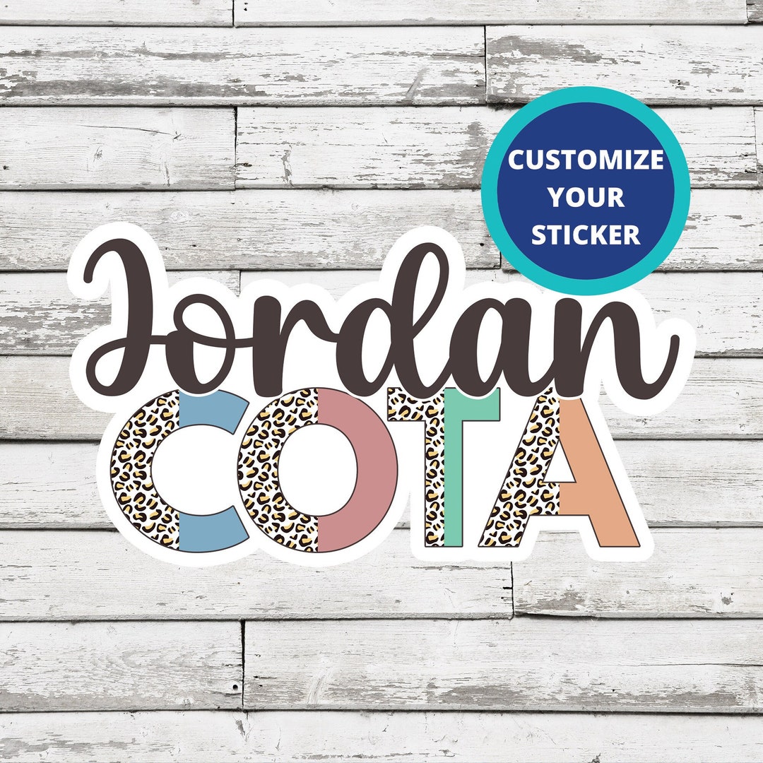 Personalized COTA Sticker for Occupational Therapist - Etsy