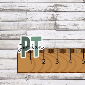 Personalized PT Sticker, DPT Sticker, Custom Physical Therapist Laptop ...
