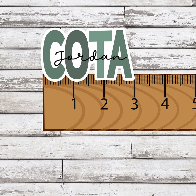 Personalized COTA Sticker: Custom Occupational Therapy Gift - Etsy