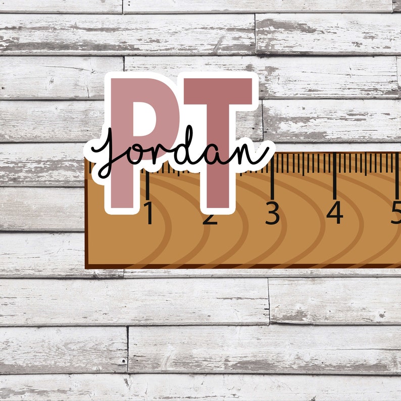Personalized PT Sticker for Physical Therapist Gift - Etsy