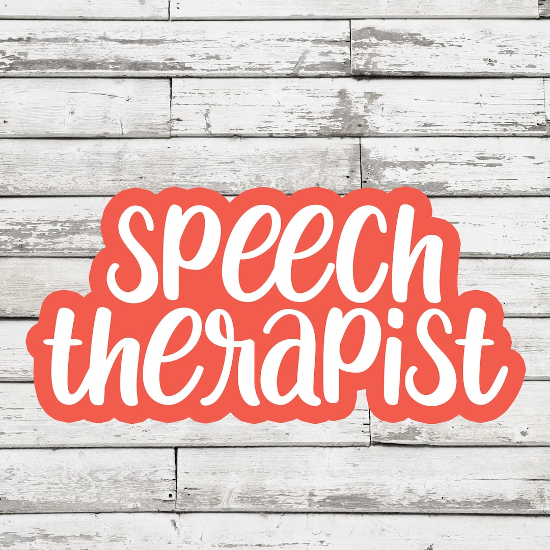 Speech Therapy Sticker for SLPA, SLP Speech Language Pathologist Laptop ...