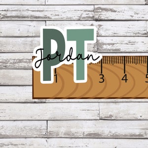 Personalized PT Sticker, DPT Sticker, Custom Physical Therapist Laptop ...