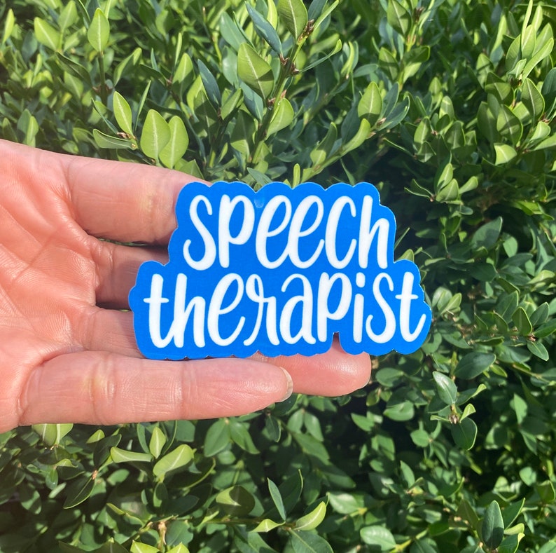 Speech Therapy Sticker for SLPA SLP Speech Language - Etsy