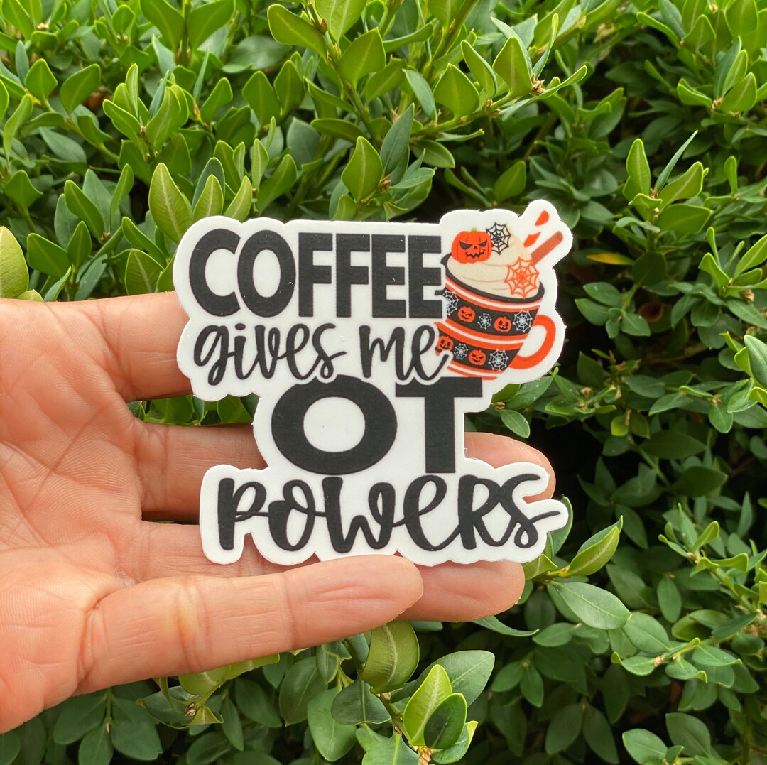 OT Sticker for October OT Halloween Sticker for Therapy Assistant ...