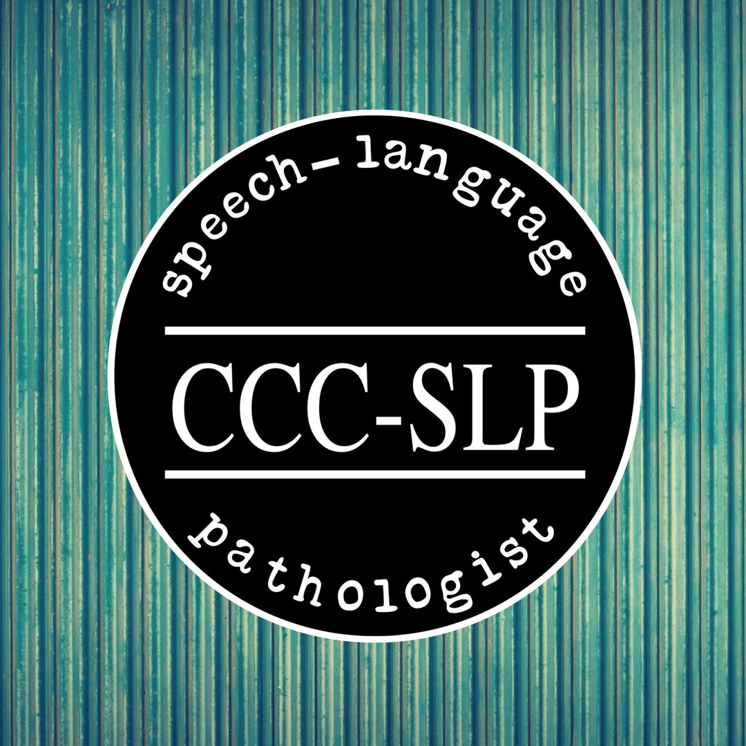SLP Sticker CCC-SLP Speech Language Pathologist Sticker 3 X 3 - Etsy