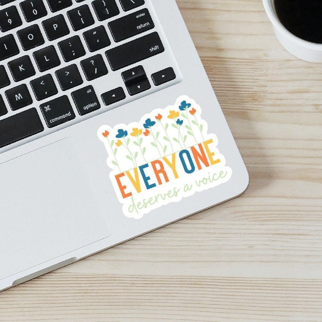Everyone Deserves a Voice Sticker - SLP Gift - Etsy