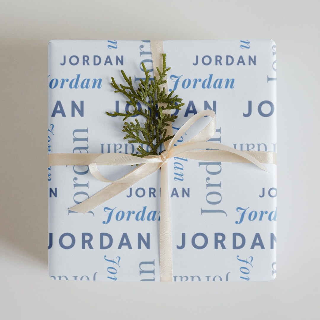 Personalized Gift Wrapping Paper Roll for Presents, Made to Order for ...
