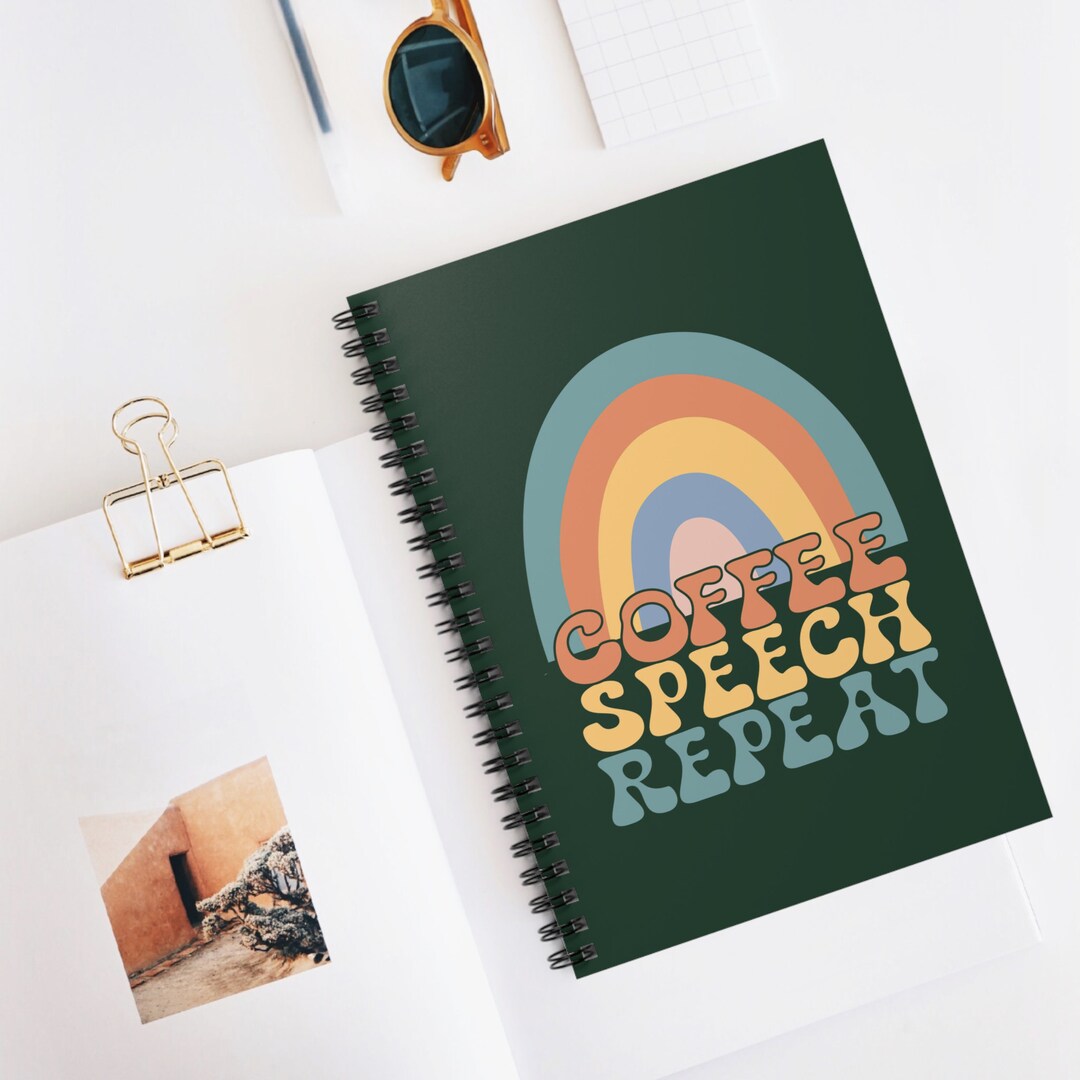 Speech Therapy Notebook, SLP Gift, 6 X 8” Spiral Notebook for Speech ...