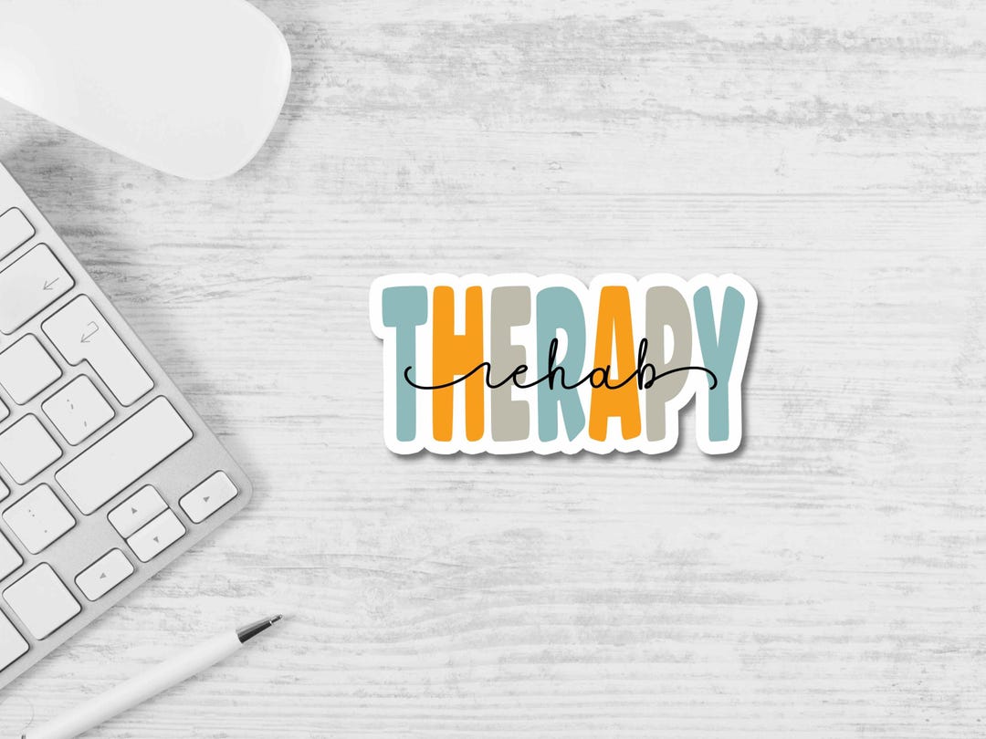 Rehab Therapist Sticker for OT PT SLP, Gift for Therapist Professionals ...