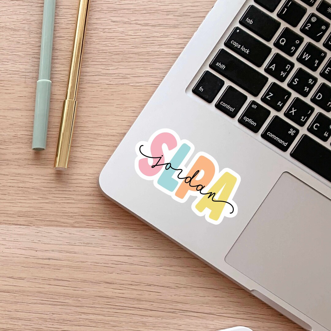 Personalized Speech Therapy Sticker for SLPA, Custom Speech Language ...