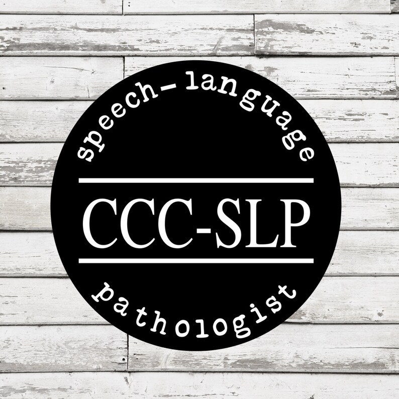 SLP Sticker CCC-SLP Speech Language Pathologist Sticker | Etsy