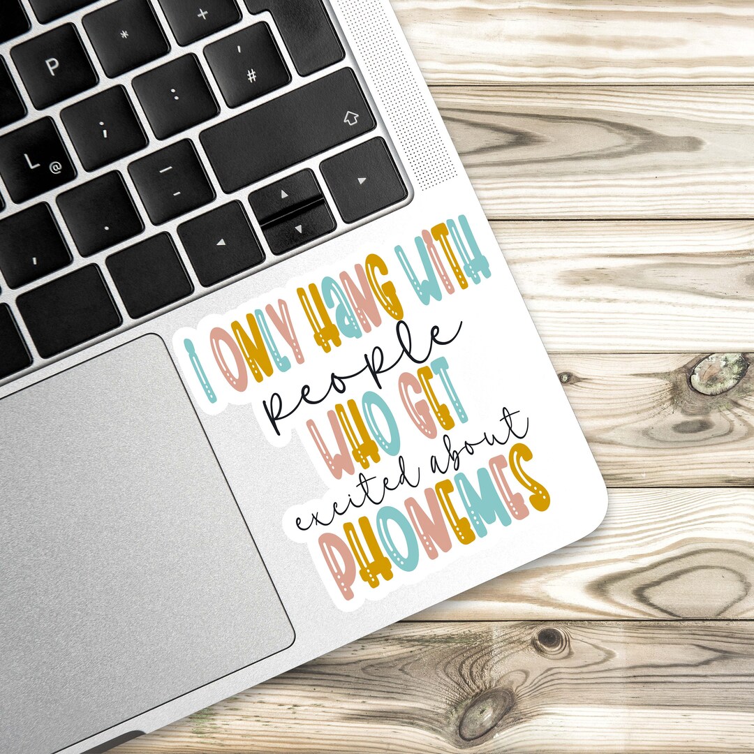 Funny Speech Therapy Laptop Sticker for SLP or SLPA Therapist, Excited ...