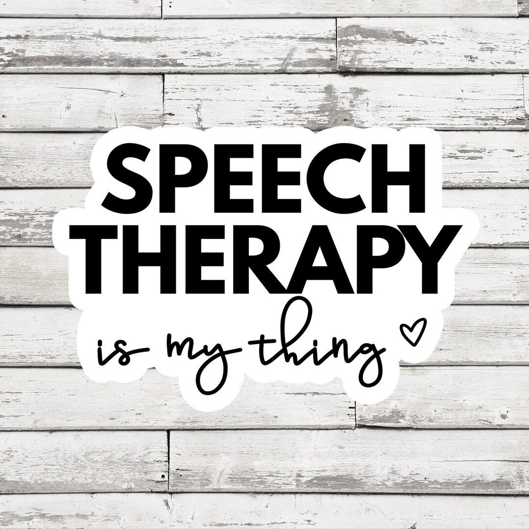 Speech Therapy Sticker for SLP, Speech Language Pathologist Sticker ...