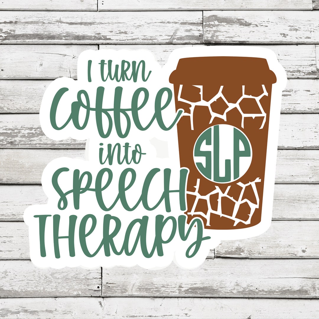 Speech Therapy Sticker for SLP, Speech Language Pathologist Sticker ...