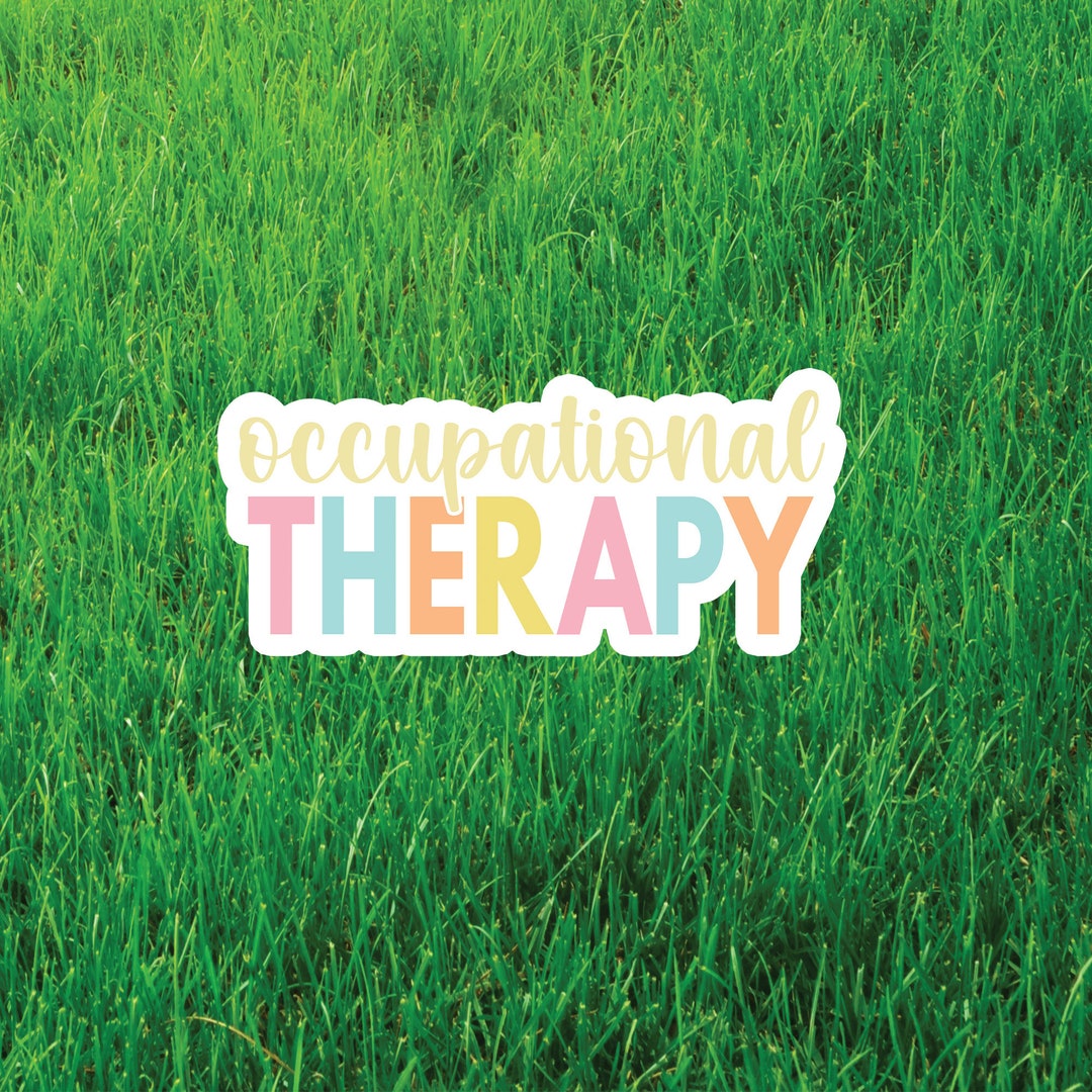 Occupational Therapy Laptop Sticker, Spring Aesthetic OT Sticker for ...