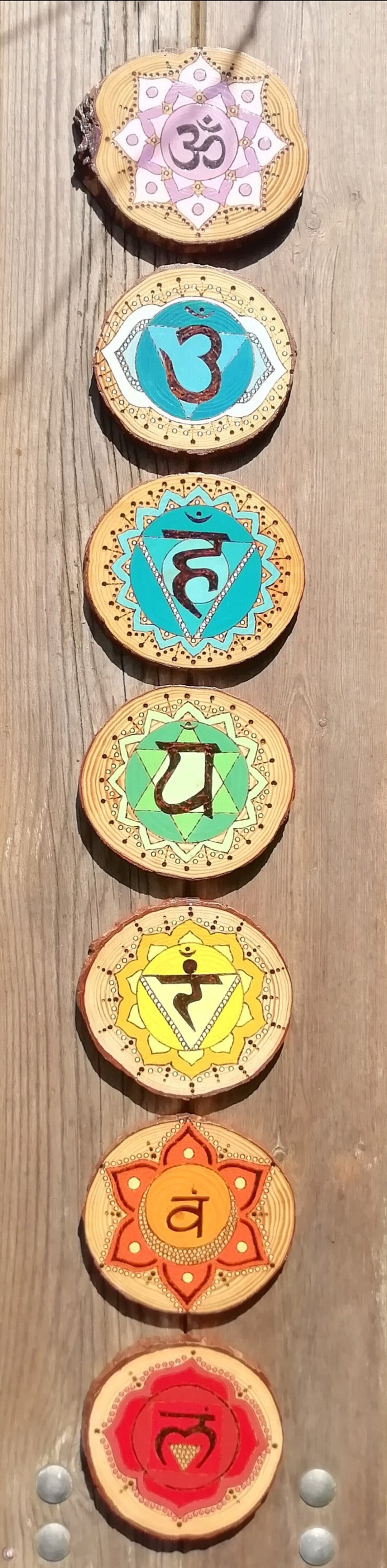 Chakras Individual Wooden Slices - Etsy