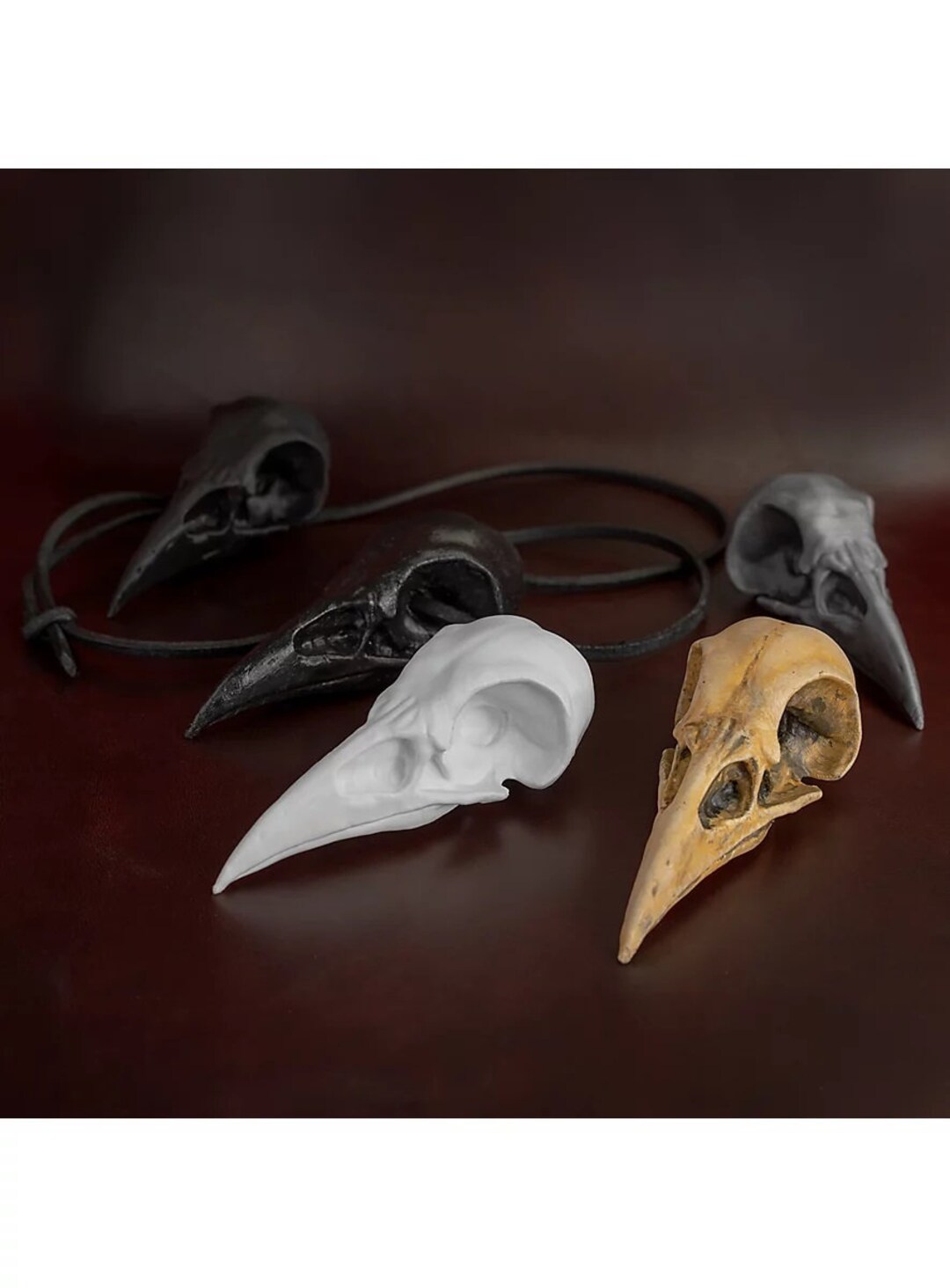 Raven Skull Replica 3D Printing Animal Skull Raven Bird Skull Painted ...