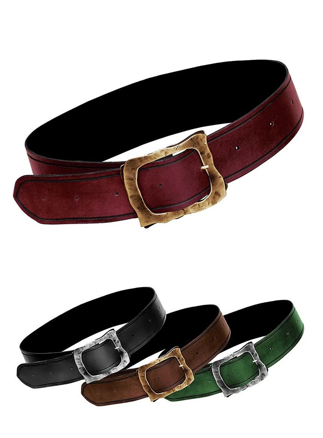 Wide Belt Pirate LARP Leather Belt With Buckle 120 Cm - Etsy