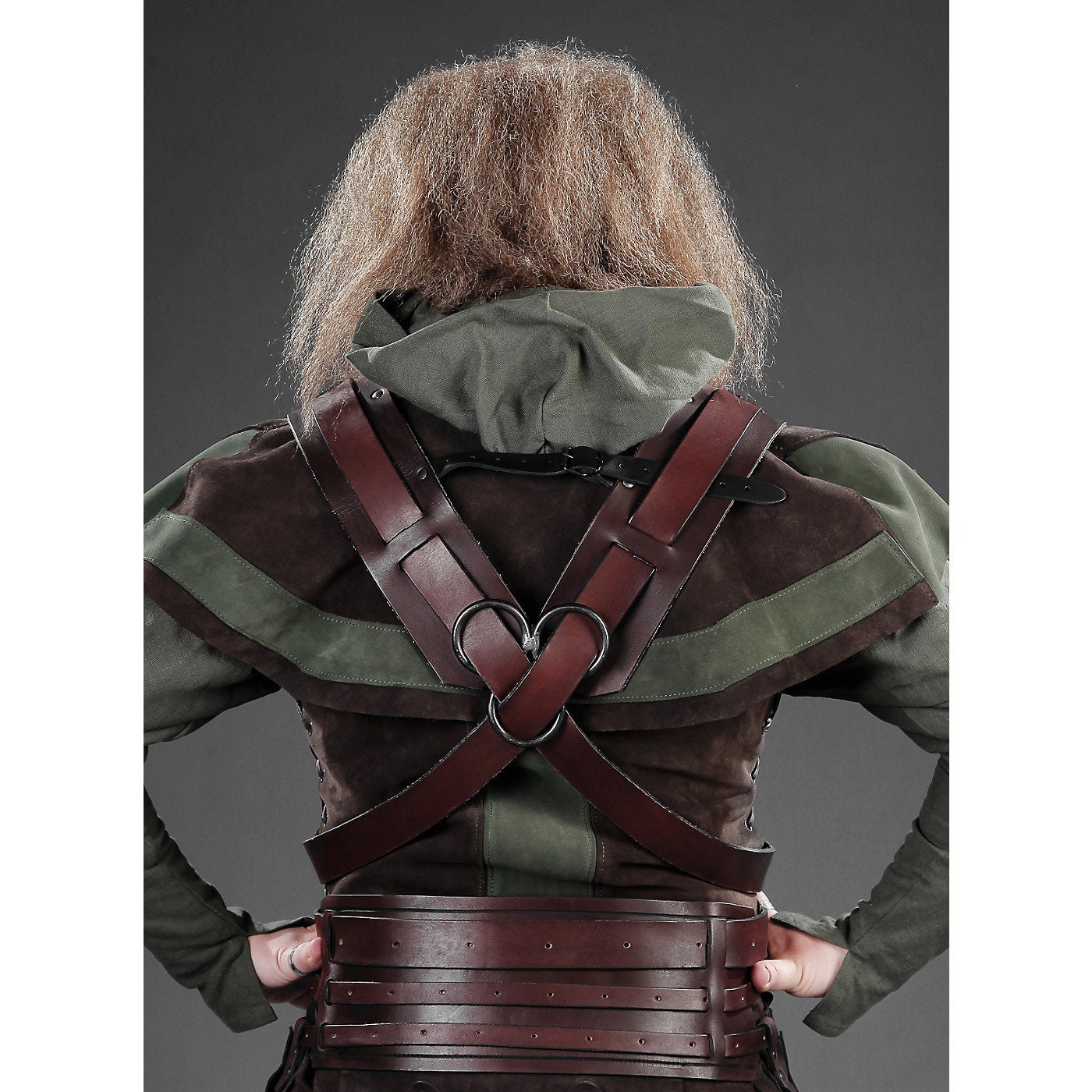 Cross Belt Dwarf Leather Armour LARP | Etsy