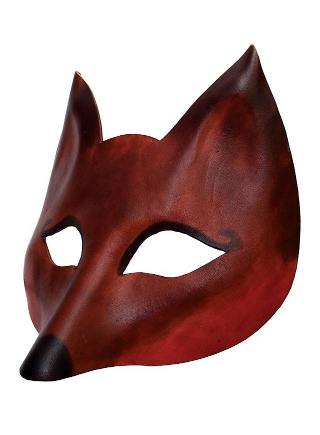 Venetian Leather Mask Volpe De Cuoio Fox - Etsy