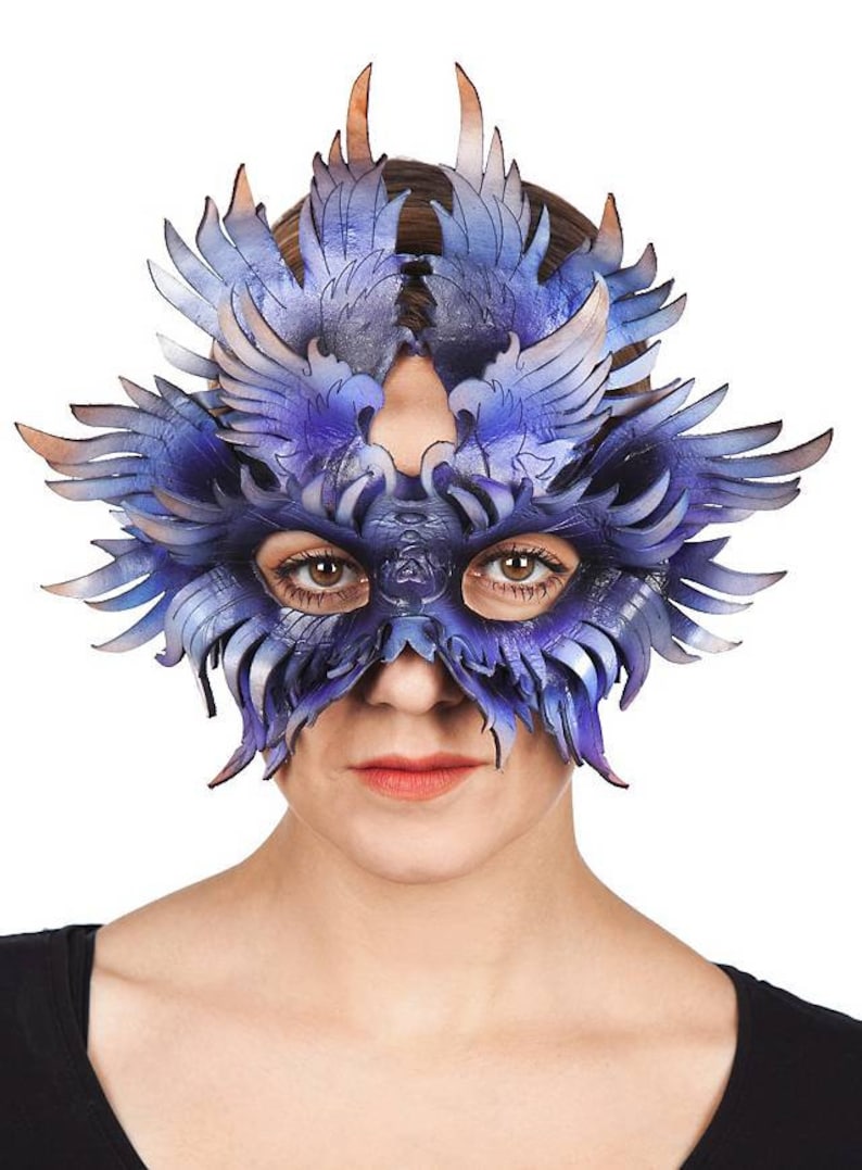 Handmade Bird Mask Made of Leather | Etsy