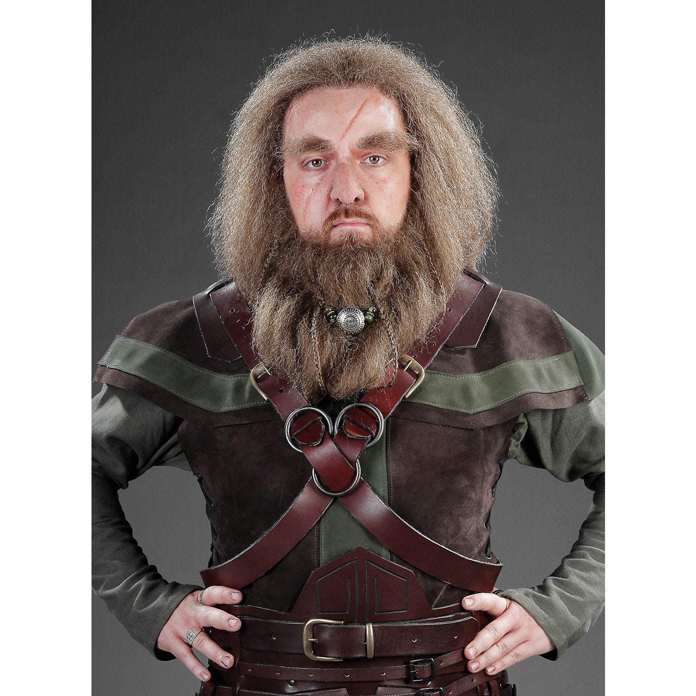 Cross Belt Dwarf Leather Armour LARP | Etsy