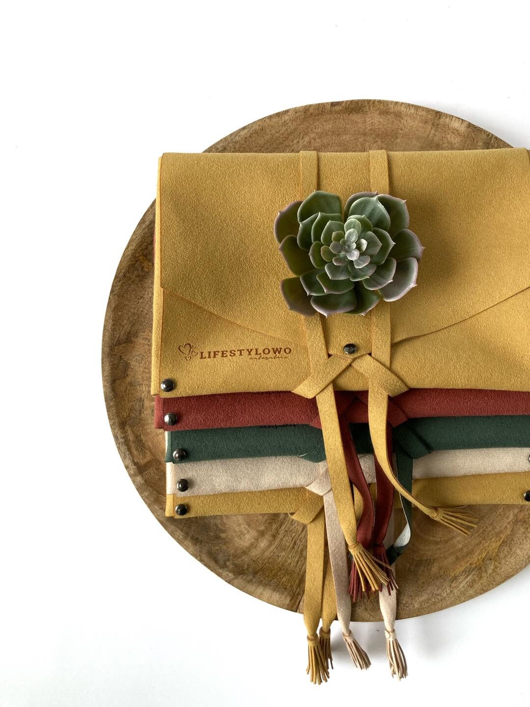 Faux Suede Photo Envelope-individual Engraving for Each Piece- 10 ...