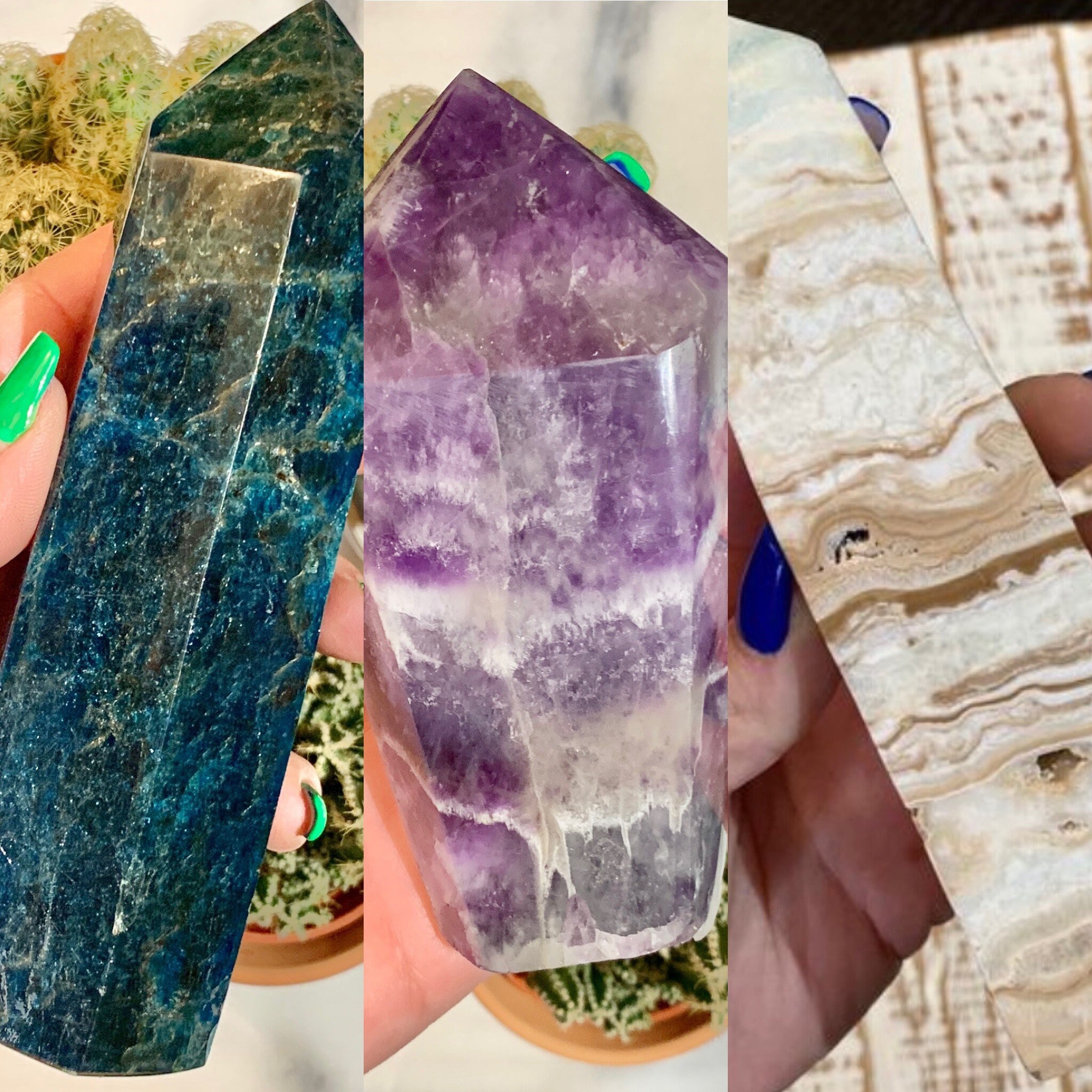 Variety of Large Crystal Towers - Etsy