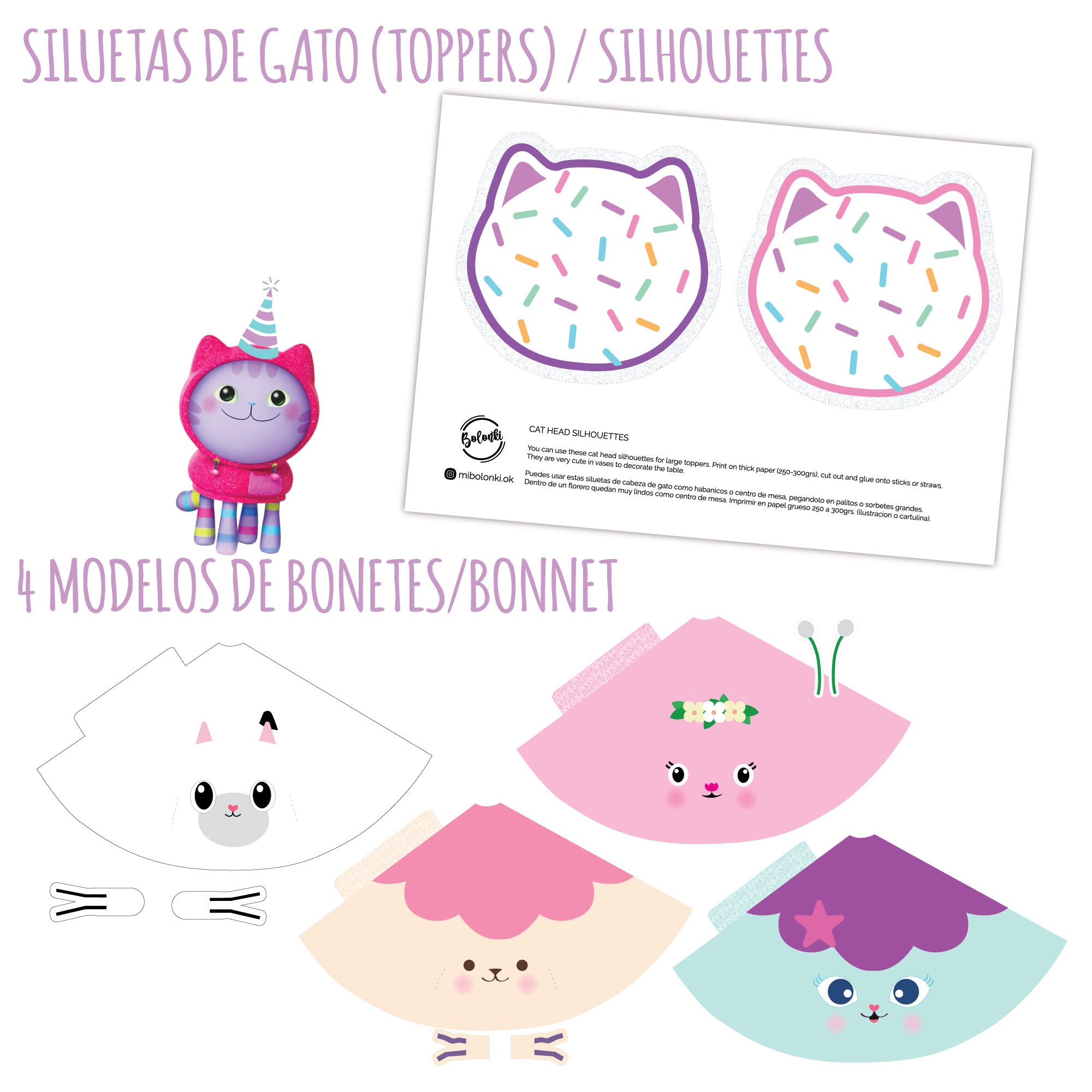 Kit imprimible Gaby y la Casa de muñecas Imprimible Cajita - Etsy México