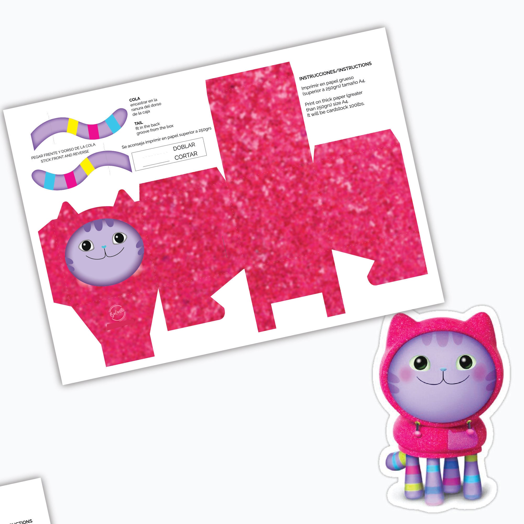 8 Cajitas boxes Gabby Dollhouse/Gabby y la Casa de Muñecas - Etsy España