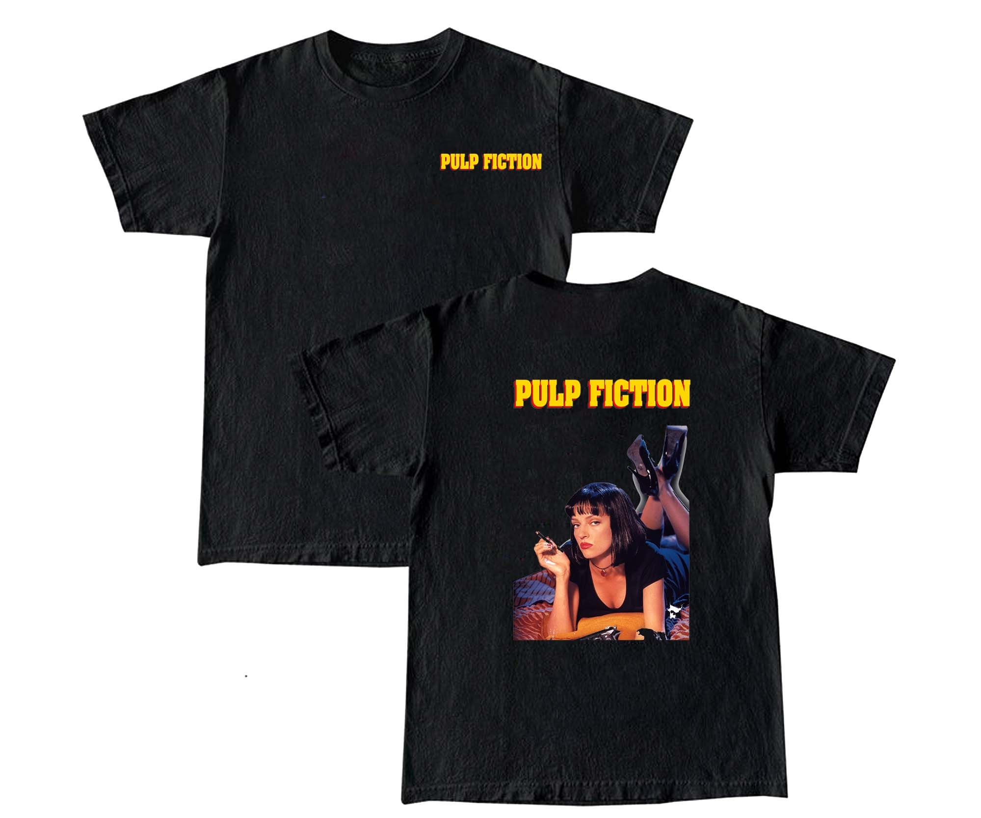 Pulp Fiction T-Shirt | Pulp Fiction Front & Back | Quentin Tarantino Tee