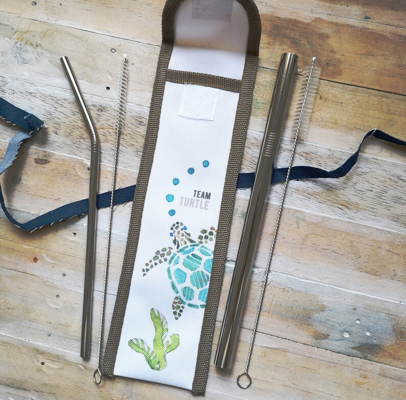 Team Turtle Reusable Straw Set/ Stainless Straw Set/ Reusable Straw Set ...