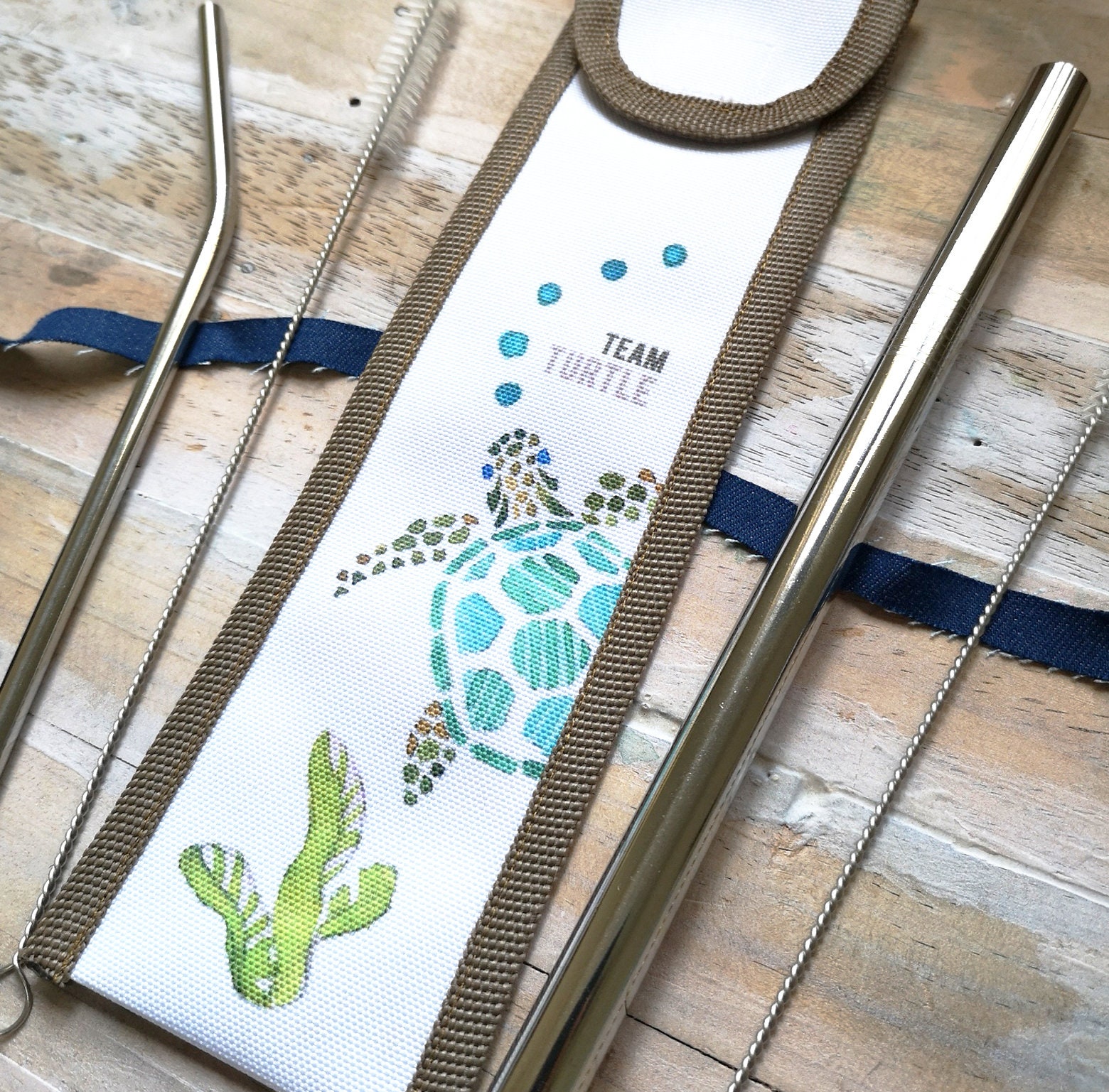 Team Turtle Reusable Straw Set/ Stainless Straw Set/ Reusable Straw Set ...